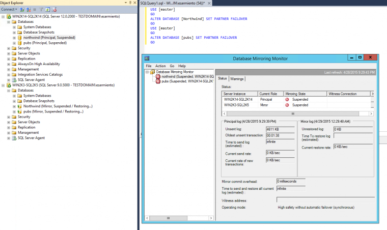 Upgrading Sql Server 2005 Databases To Sql Server 2014 Using Database Mirroring Edwin M Sarmiento